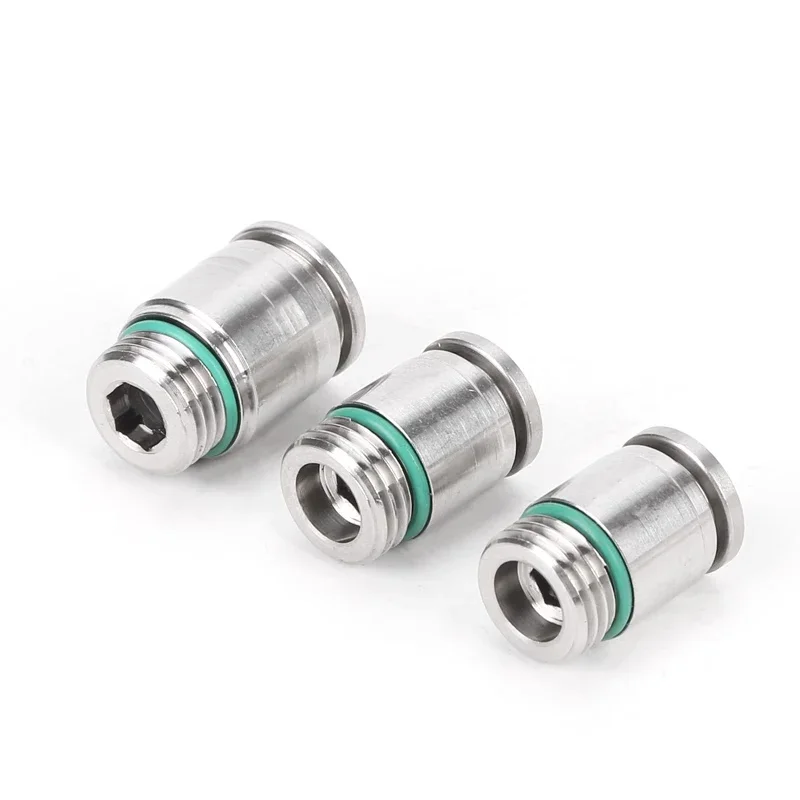 에어쇼바 POC-G 304 스테인리스 스틸 공압 퀵 커플링 퀵 플러그, G 스레드 내부 육각 퀵 에어 커플링 - polk456