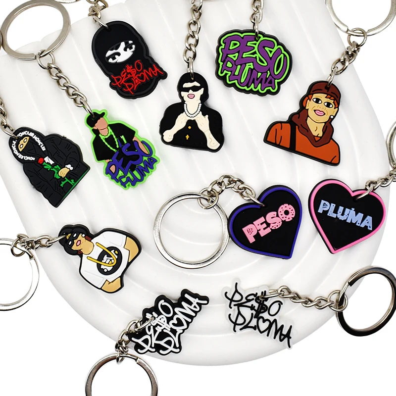 1PCS-PVC-Famous-Peso-Pluma-Singer-Keychain-Peso-Pluma-Singer-Key-Rings ...