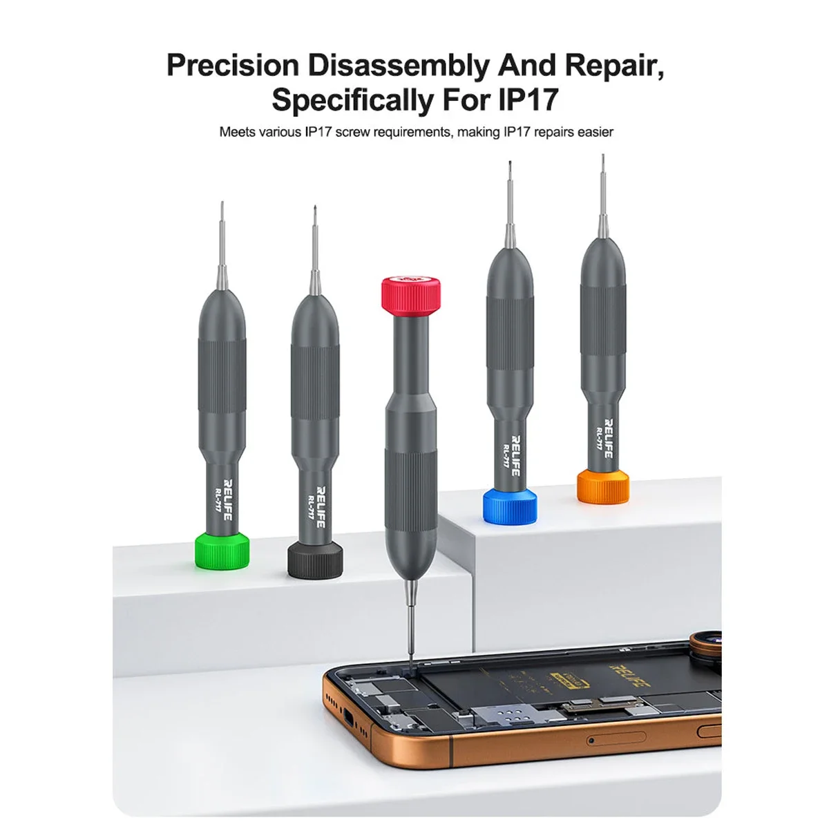 RL-717 Extra-hard S2 Steel Bit Strong Magnetic Screwdriver for iPhone ...