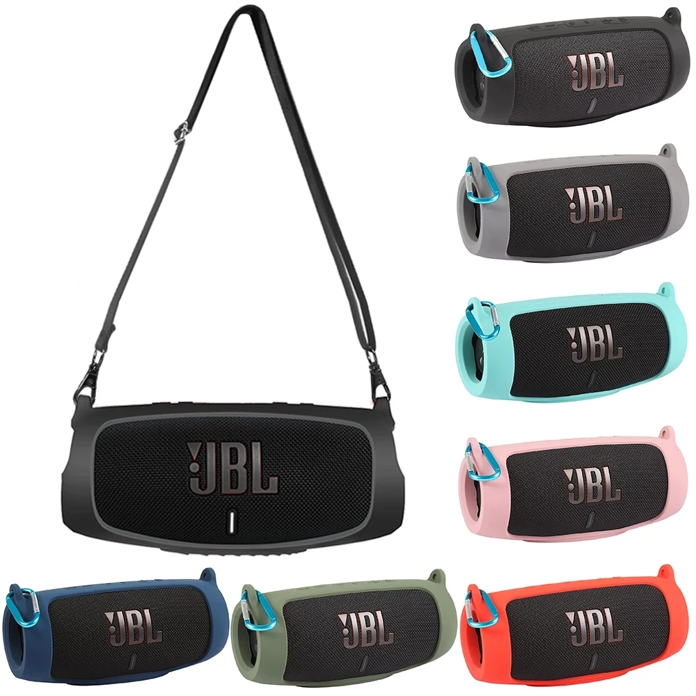 New-Bluetooth-Speaker-Case-Soft-Silicone-Cover-Skin-With-Strap ...