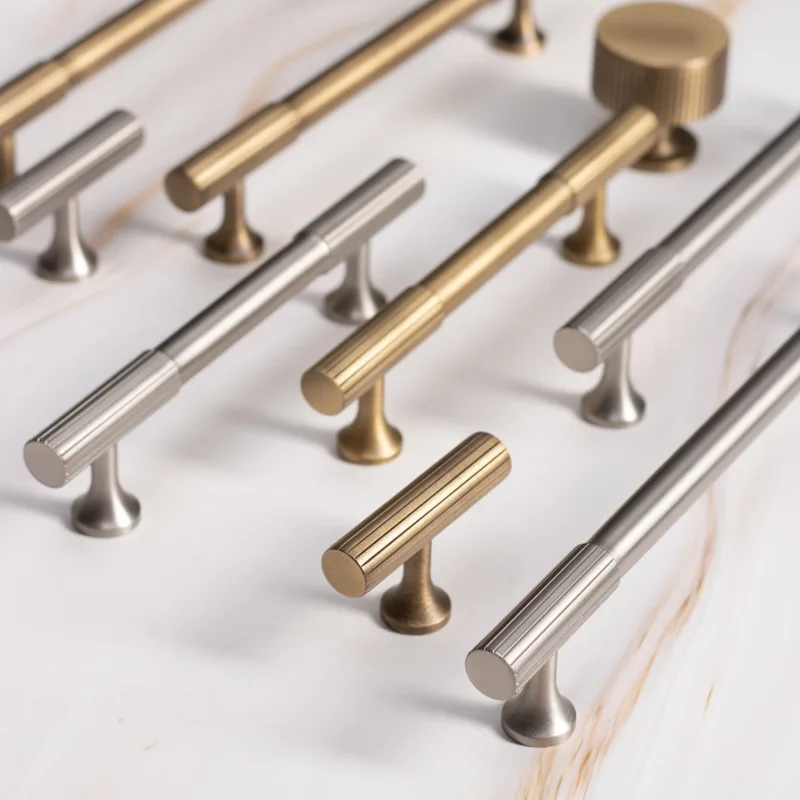 Solid-Brass-Vertical-Lines-Linear-Kitchen-Cabinet-Knobs-Bedroom ...
