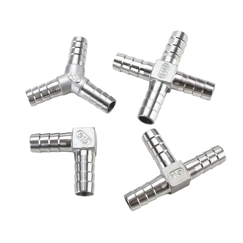 Hose Barb Fittings 304 Stainless Steel 6 8 10 12 13 14 15 16 18 mm T Y ...