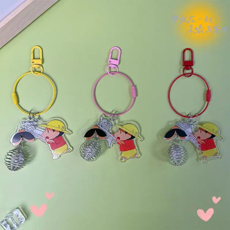 Kawaii-Crayon-Shin-Chan-Glowing-Firefly-Keychain-Acrylic-Anime-Cartoon ...