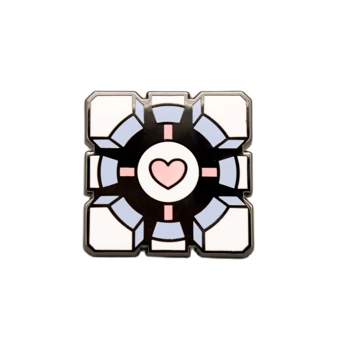 Classic Portal Weighted Companion Cube Enamel Pin Game Same Lovely ...