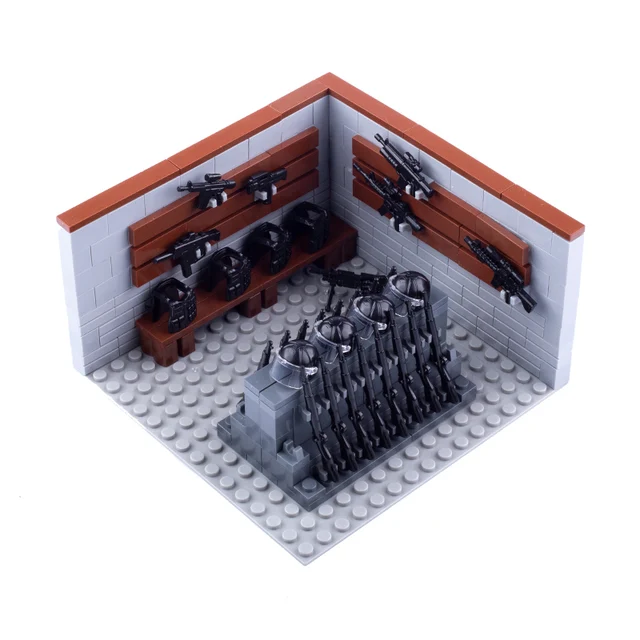 MOC WW2 Military Vehicle Main Battle Tank Building Blocks German US ...