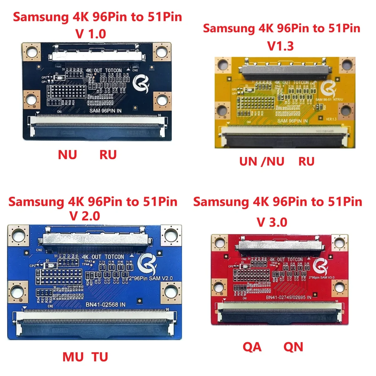 For-Samsung-96Pin-4K-to-51Pin-Adapter-Converter-Board-Tv-Screen-Display ...