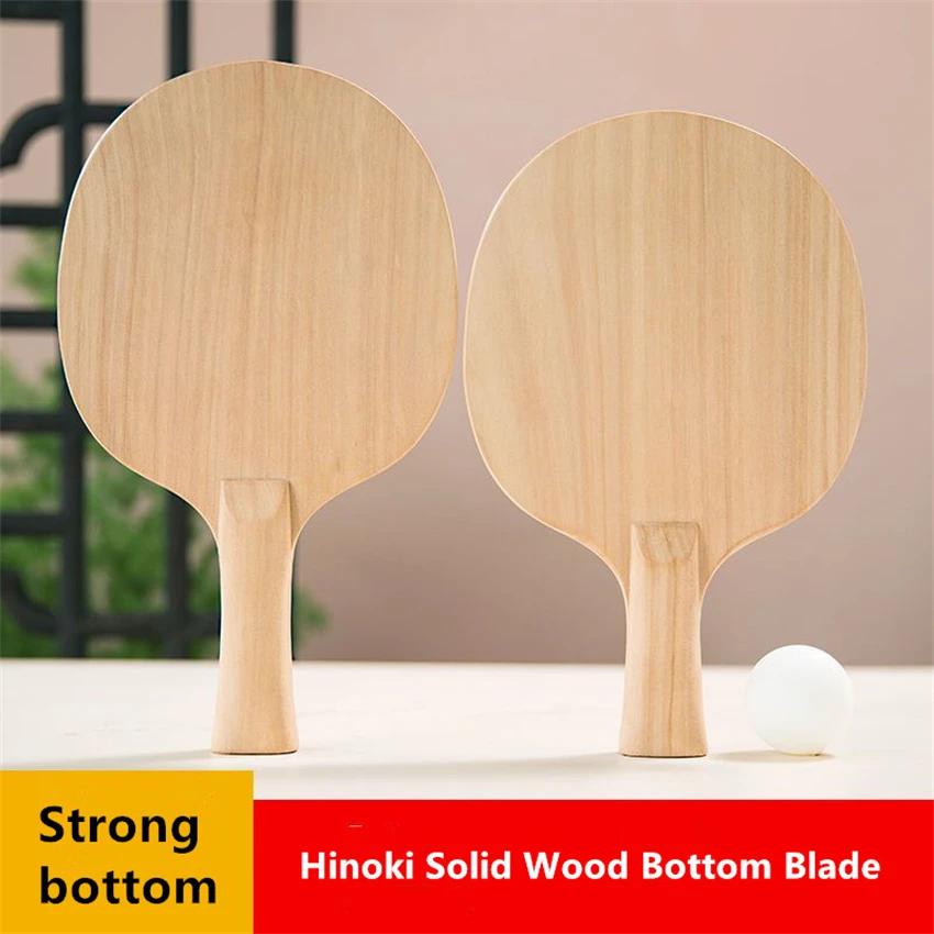 High Quality 6/7/8 MM Hinoki Wood Table Tennis Racket Pure Wood ...