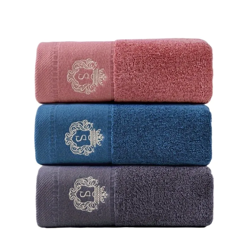 3pcs Face Hand Towel Set Letter Embroidered Household Bathroom Cotton ...