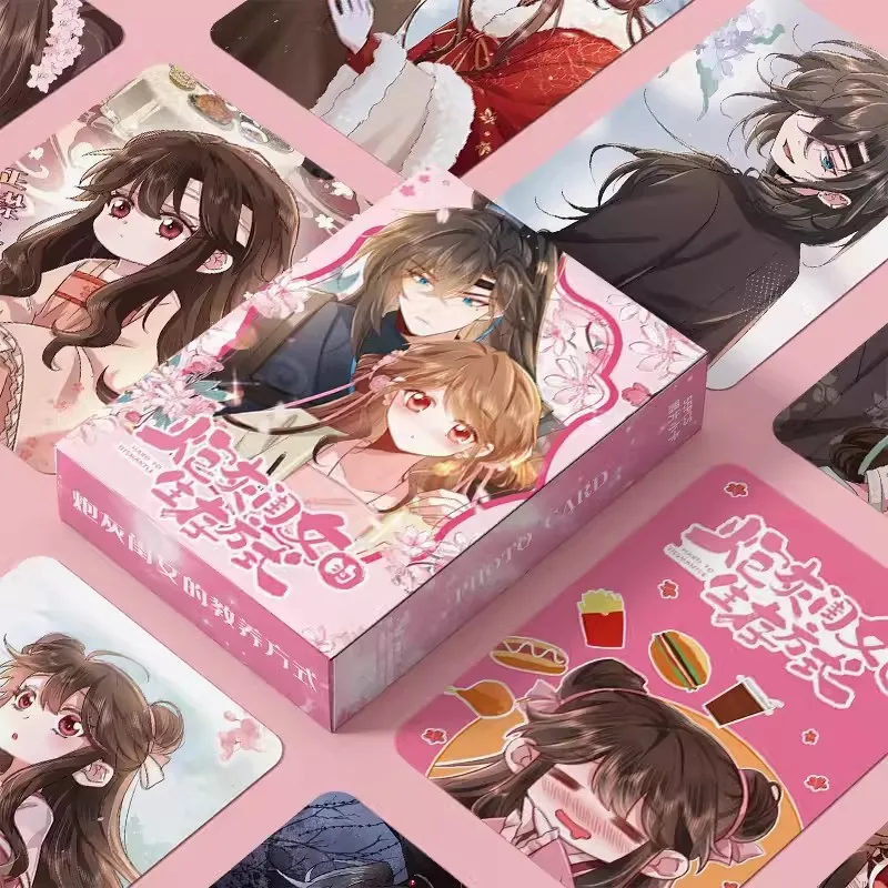 55-Pcs-Set-Comic-Hard-To-Dismantle-Laser-Lomo-Card-Pao-Hui-Gui-Nv-De ...