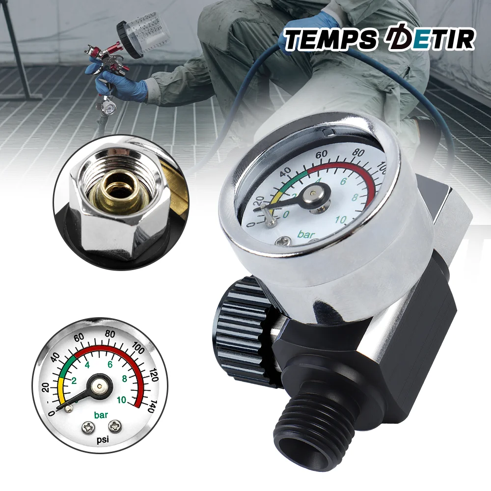 Mini Pressure Regulator G1/4 for Spray Gun Adjustable Air Pressure ...
