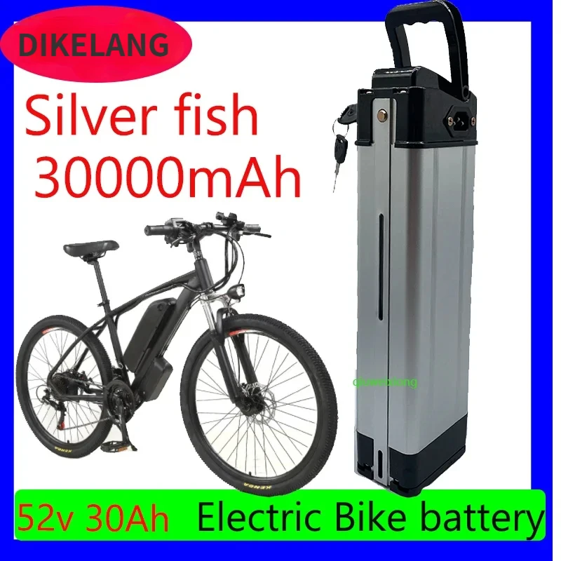 52V-20ah-30ah-40ah-50ah-60ah-Silver-Fish-Style-Electric-Bike-Battery ...