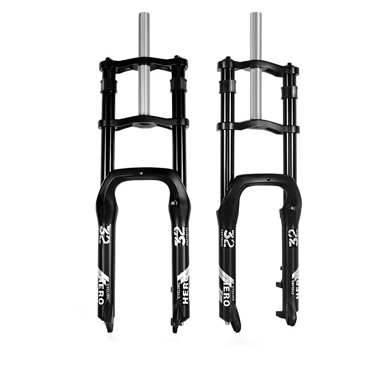 20/26” Snow Bike Dual Shoulder Forks 9X135MM quick release 160MM travel ...