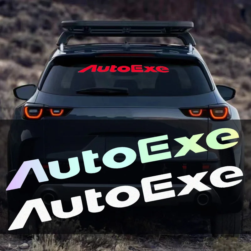 Autoexe-Front-Rear-Windshield-Window-Car-Sticker-Decals-Waterproof ...