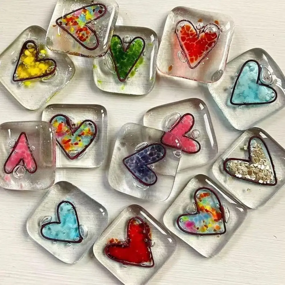 Fused-Resin-Heart-Pocket-Token-Pocket-Heart-Token-with-Greeting-Card ...