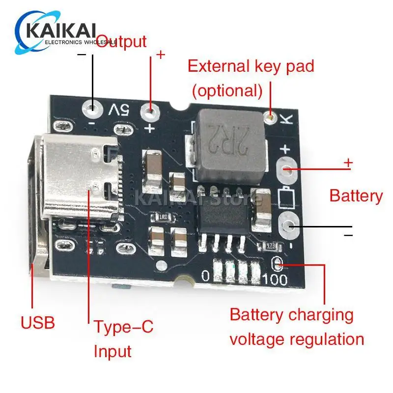 Type-C-USB-5V-2A-Boost-Converter-Step-Up-Power-Module-Lithium-Battery ...