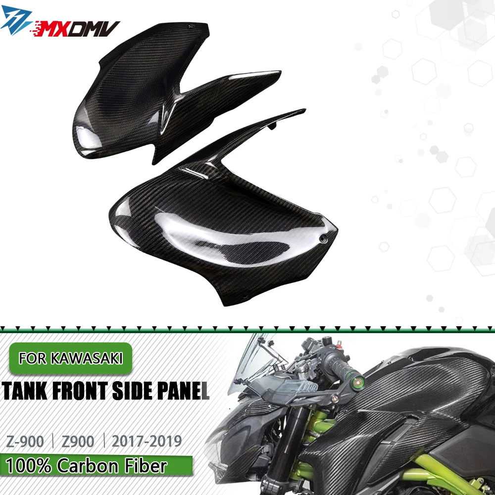 Z900-Carbon-Fiber-Trim-Cover-Fairing-Cowl-Gas-Guard-Fuel-Tank-Front ...