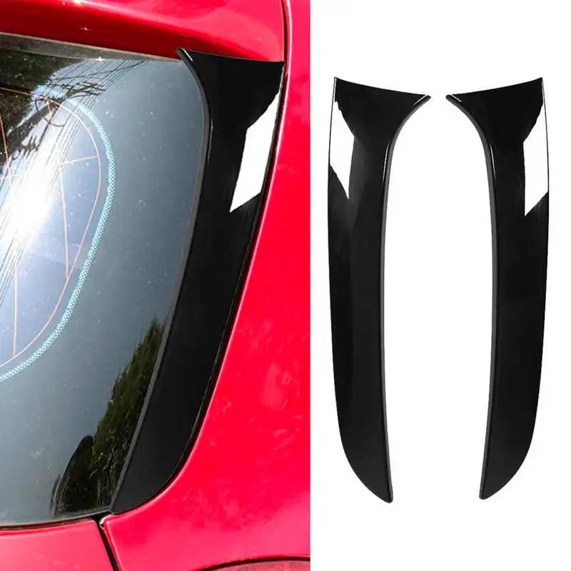 2pcs-Rear-Window-Side-Spoiler-Wing-Gloss-Black-ABS-Antiaging-for-BMW-1 ...