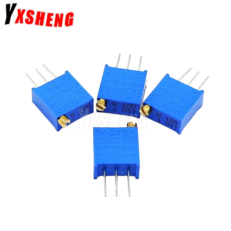 10pcs-3296-3296W-Trimpot-Trimmer-Potentiometer-20k-25k-200k-250k-3k-30k ...
