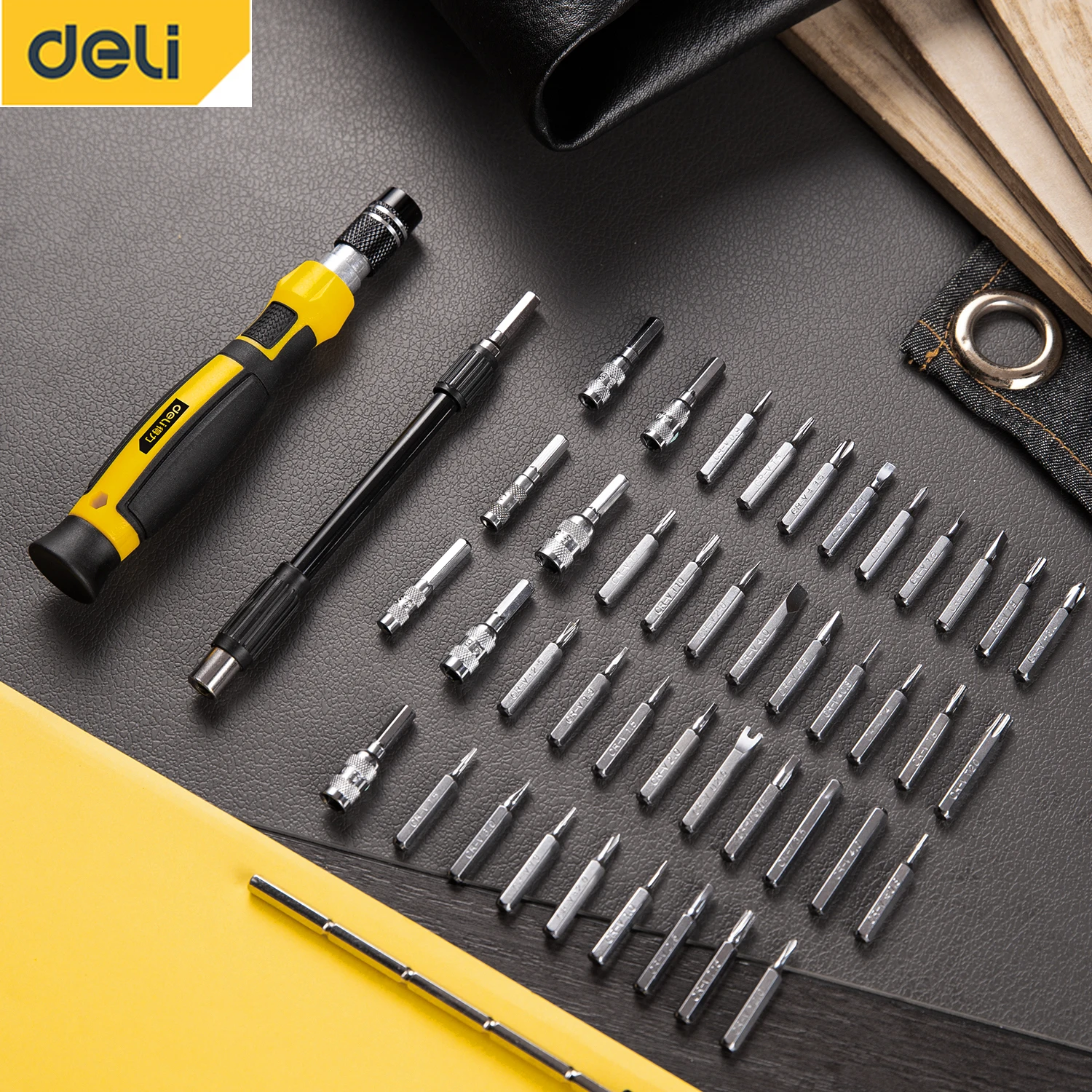 DELI-45-In-1-Screwdriver-Set-Magnetic-Screwdriver-Set-Precision-Screw-Driver-Tools-With-Tweezer ...
