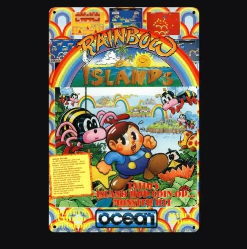 Rainbow-Islands-Commodore-Amiga-Retro-Video-Game-Metal-Poster-Tin-Sign ...