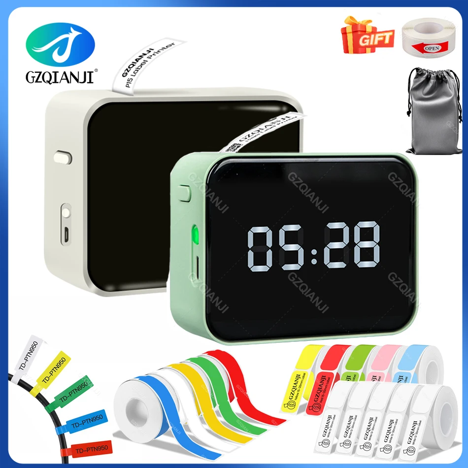 P15-Bluetooth-Thermal-Label-Printer-Mini-Portable-Wireless-Label-Maker-Sticker-Fast-Printing ...