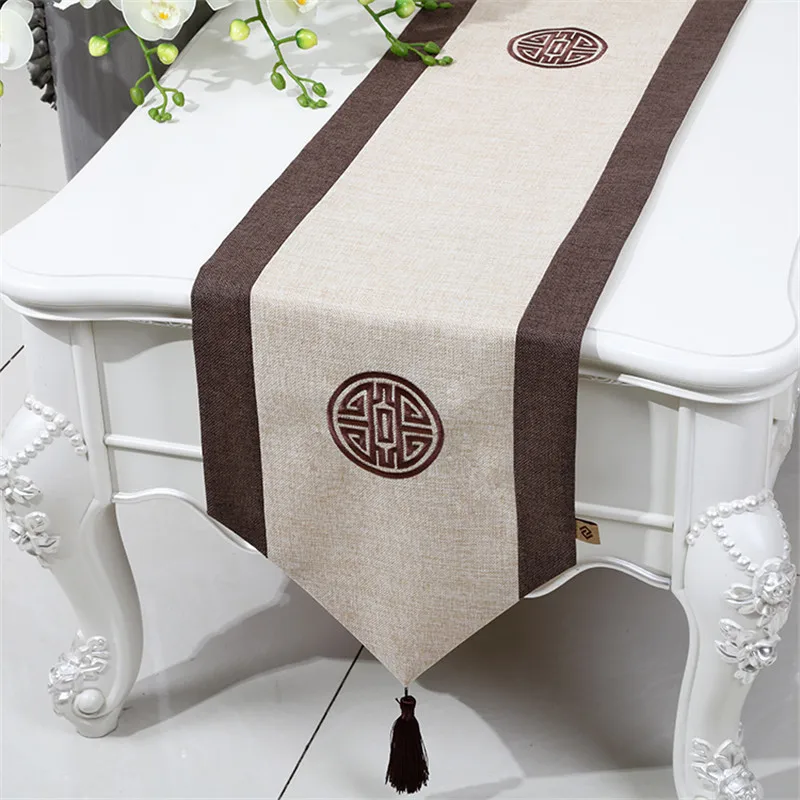 Chinese Style Table Runner | Chinese Style Tablecloth | Linen Table ...