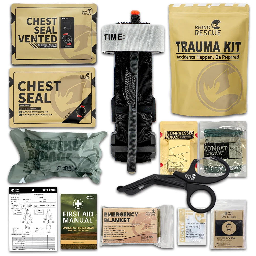 Rhino Rescue Tactical Trauma Kit A Túlélési Készlet Kültéri Sürgősségi ...