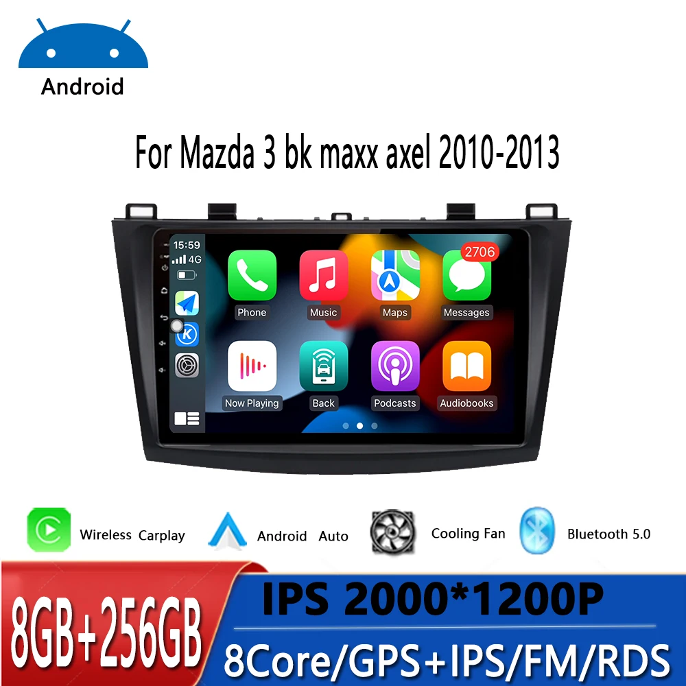 Android-Wireless-Carplay-Android-auto-Car-Radio-For-Mazda-3-bk-maxx ...