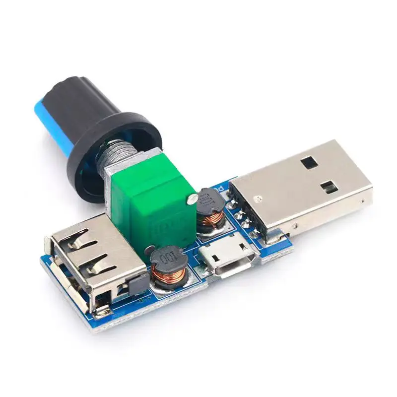 1-10pcs Mini USB Fan Governor Wind Speed Controller Air Volume ...