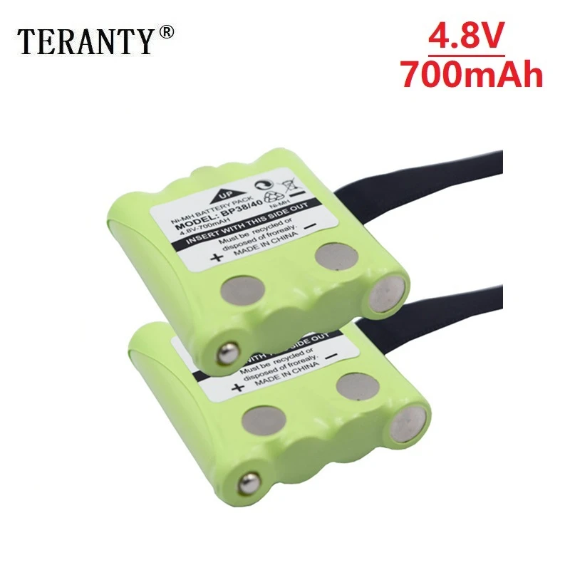 4.8V 700MAH NI-MH rechargeable Battery Pack For Uniden BP-38 BP-40 BT ...