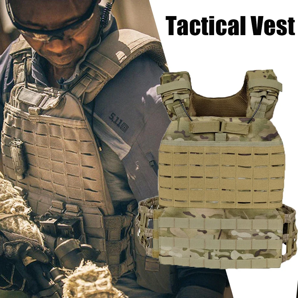 Training-Tactical-Vest-For-Men-Women-Plate-Carrier-Body-Armor-Combat ...