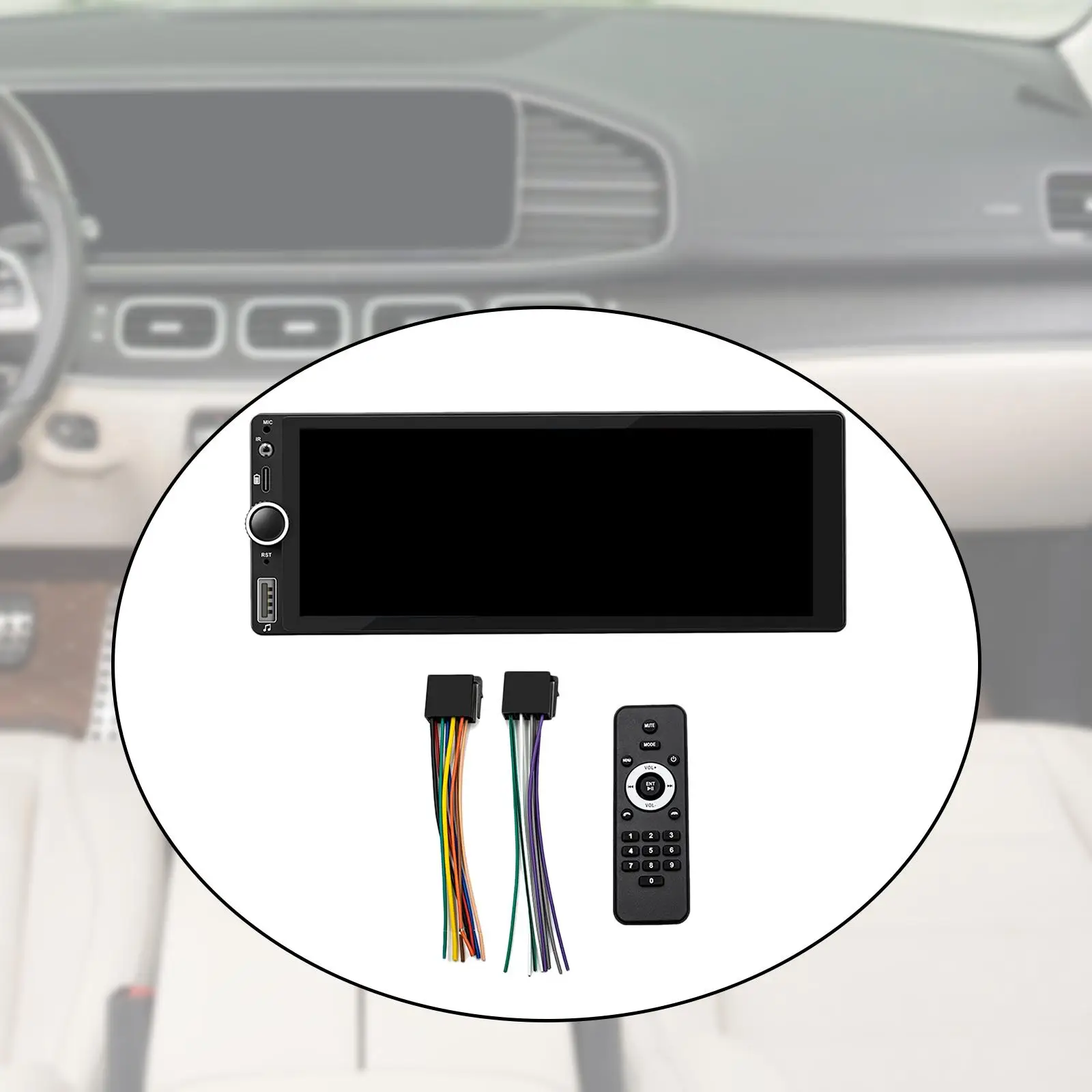 Car-Stereo-Portable-Media-Player-Reversing-Rear-View-Type-C-Charging ...