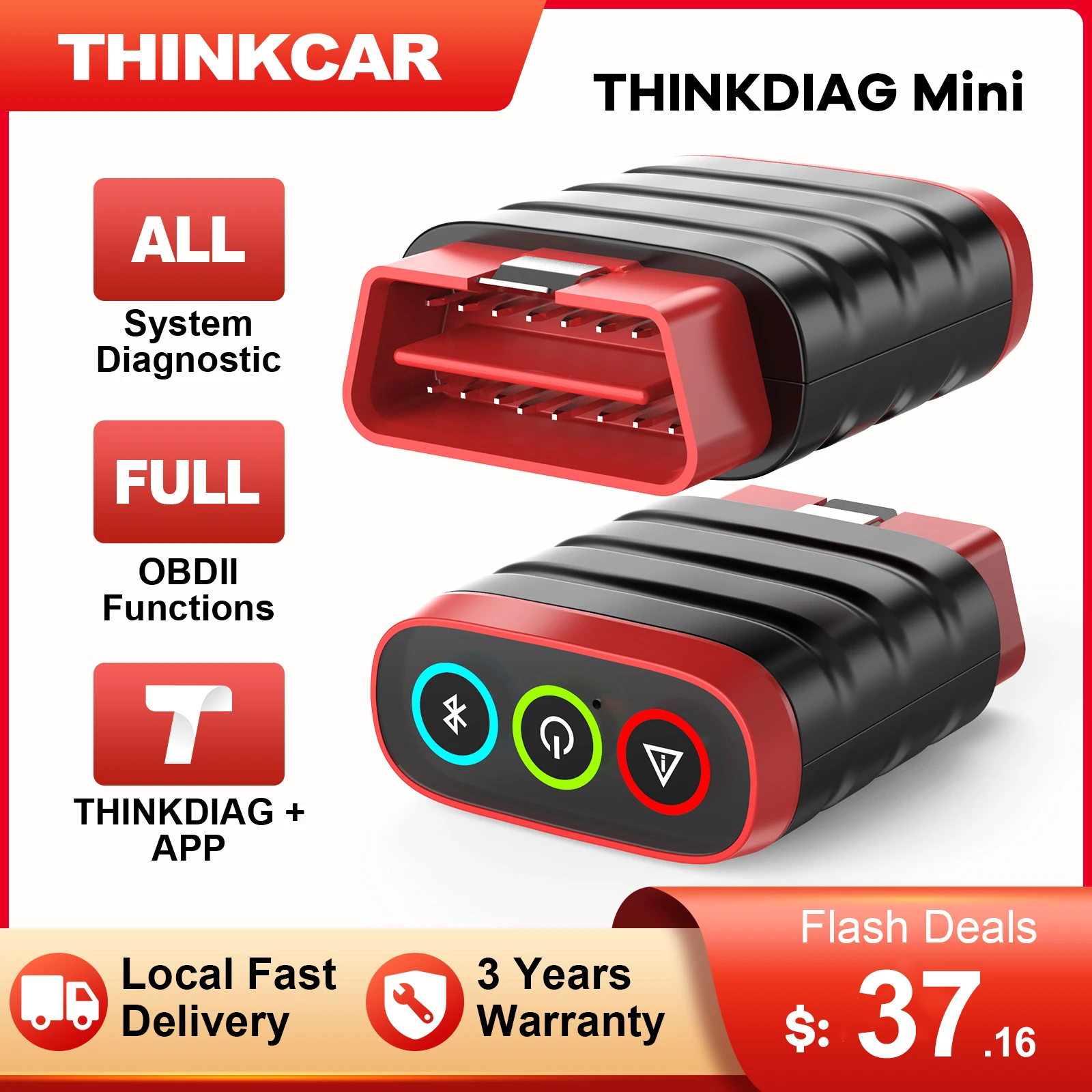 Yeni THINKCAR THINKDIAG Mini otomatik teşhis aracı tüm arabalar tam ...