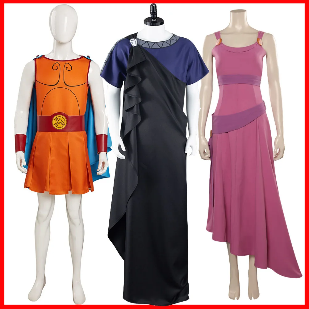 Heracles Megara Cosplay Fantasia Couple Suits Cartoon Movie Hercules ...