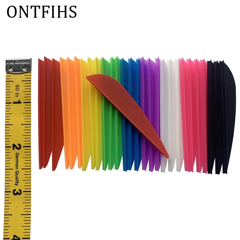 36pcs/lot 2.5 Inch Drop Shape Feathers Vanes Archery Accessories Fletch ...
