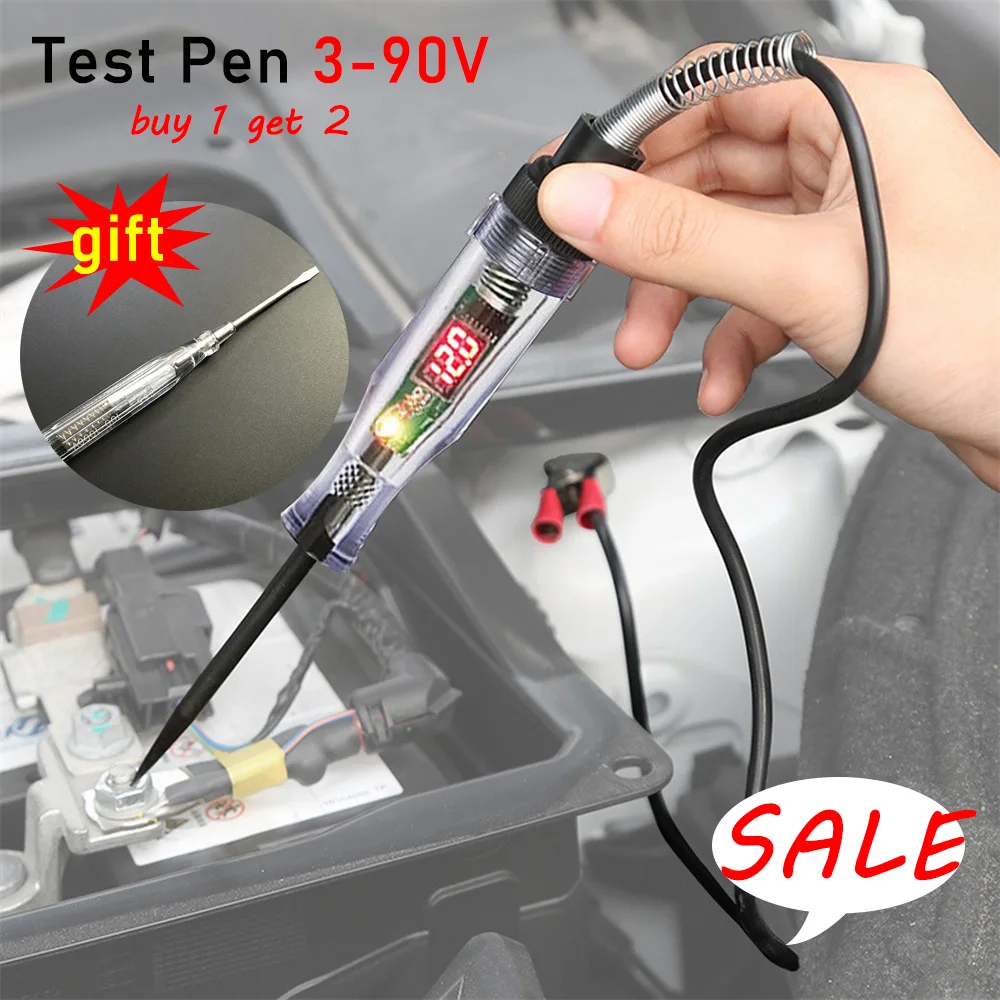 3V-70V DC Car Circuit Tester Pen Auto Vehicle Gauge Digital Display ...