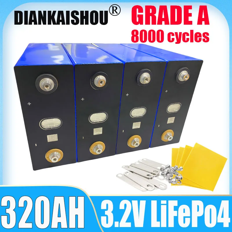 new-3-2V-320AH-lithium-iron-phosphate-A-class-battery-8000-cycles-DIY ...