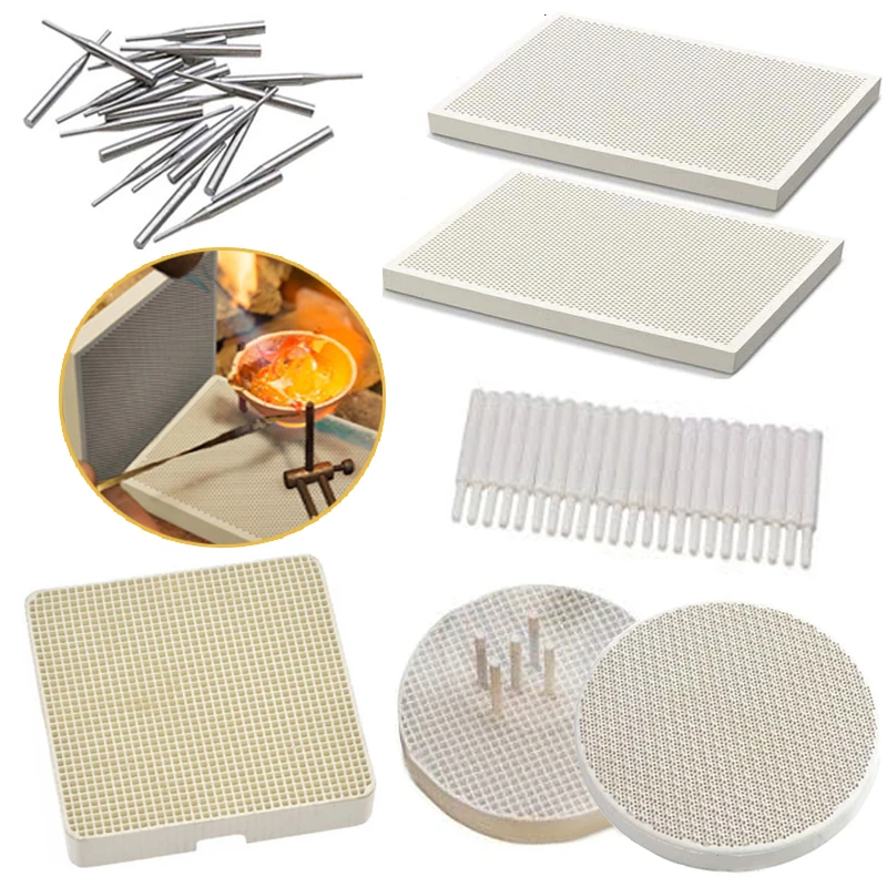 Round-Square-Ceramic-Honeycomb-Special-needle-Soldering-Board-Jewelry ...