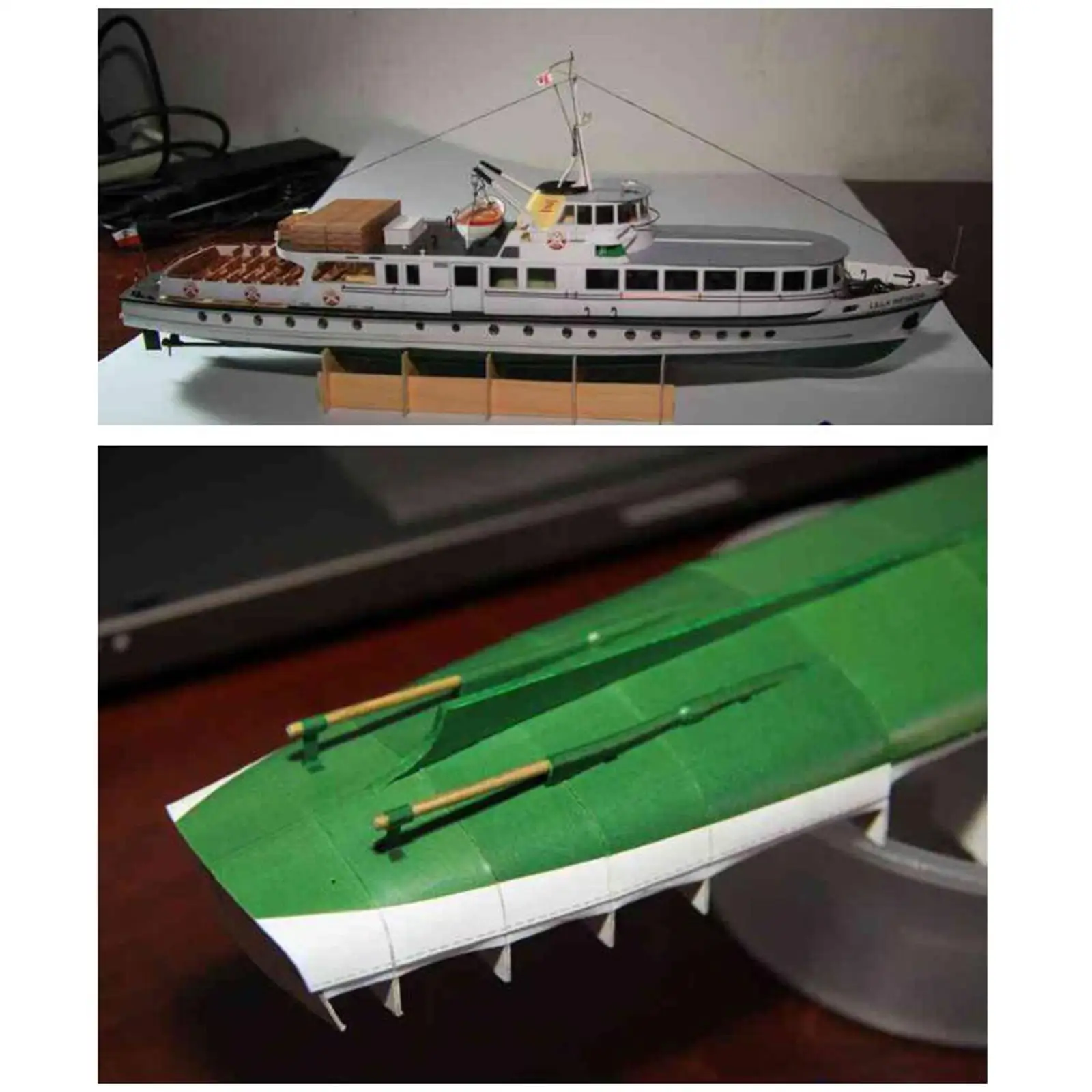 1/100 Lilla Weneda Coast Ferry Boat Model Kit Education Game Papercraft ...