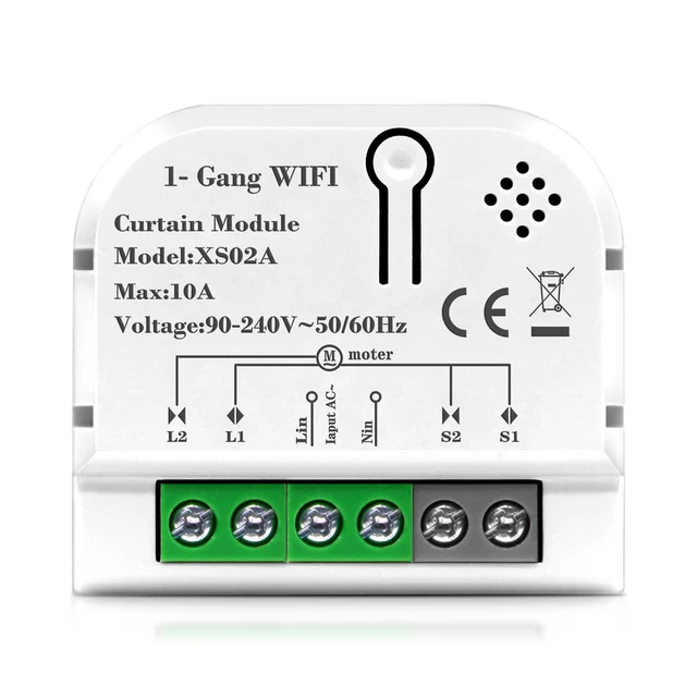Time Calibrate 1/2 Gang WiFi Zigbee Tuya Smart Curtain Switch Module ...