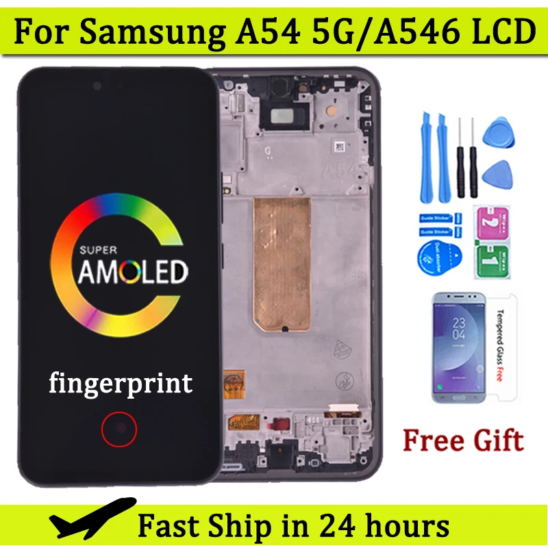 6-4-Super-AMOLED-For-Samsung-A54-5G-LCD-A546U-A546B-A5460-Display-Touch ...