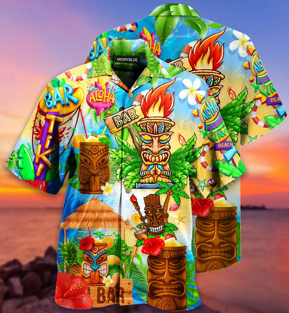 2024 Tiki Shirts For Men 3d Print Trendy Cool Trend Hawaiian Shirts Men ...