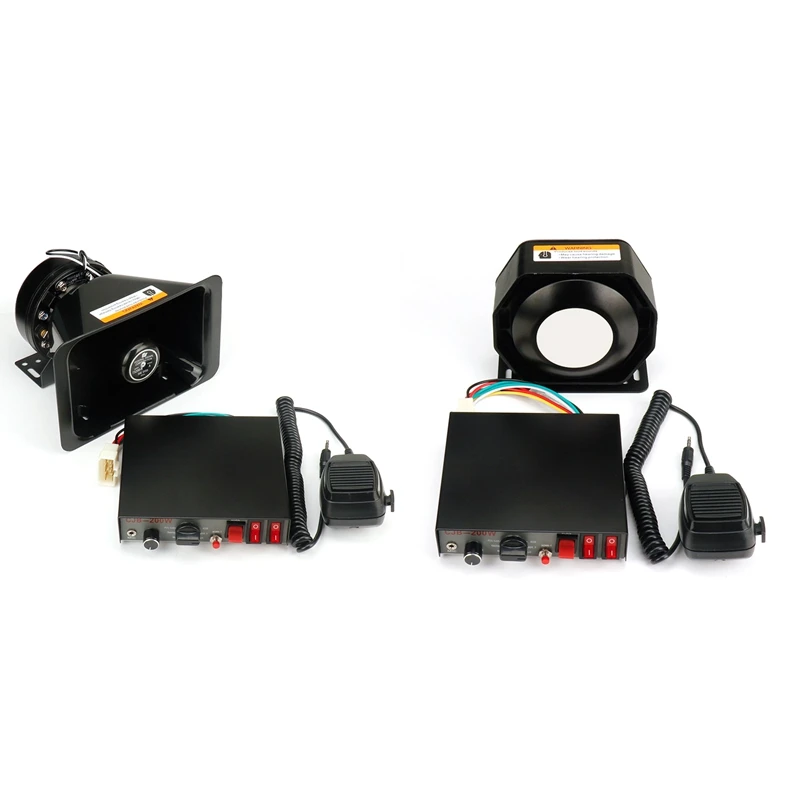 8-Sound-Loud-Car-Warning-Alarm-Truck-Alarm-Loudspeaker-12V-Siren-Air ...