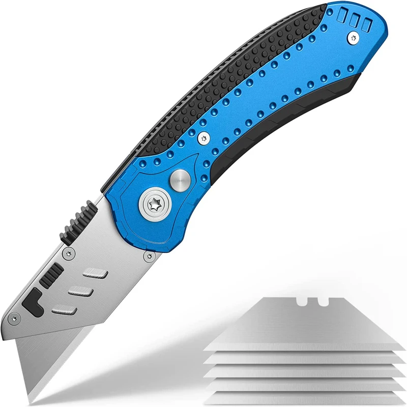 Metal-Folding-Utility-Knife-Portable-Pocket-Grip-Handle-Box-Cutter-for ...