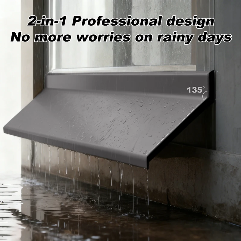 Window Water Blocking Bar Home Window Rain Flashing Board Aluminum ...