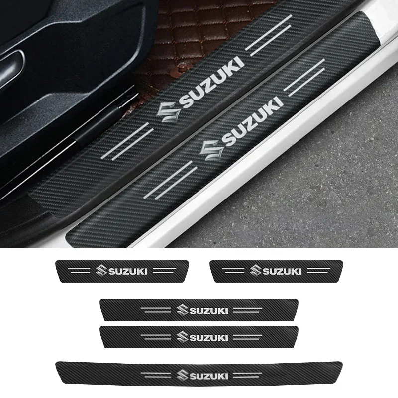 Carbon Fiber Door Sill Protector for Suzuki Swift/Jimny/Vitara/Baleno ...