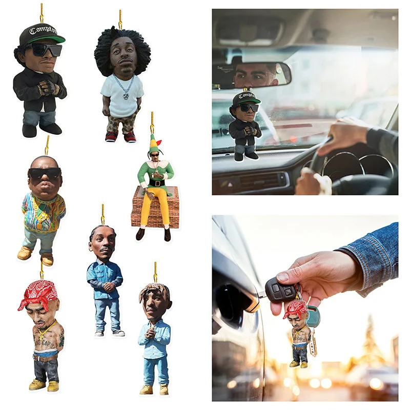 Rapper Acrílico Pingente Chaveiro Decoração Rua Rap Hip Hop Engraçado ...