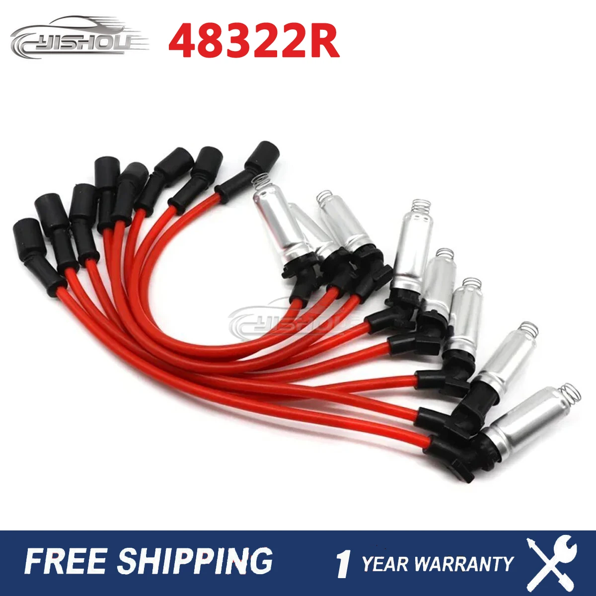 8Pcs/lot Ignition Spark Plug Wire Kit Set Cable 48322R For Chevrolet ...