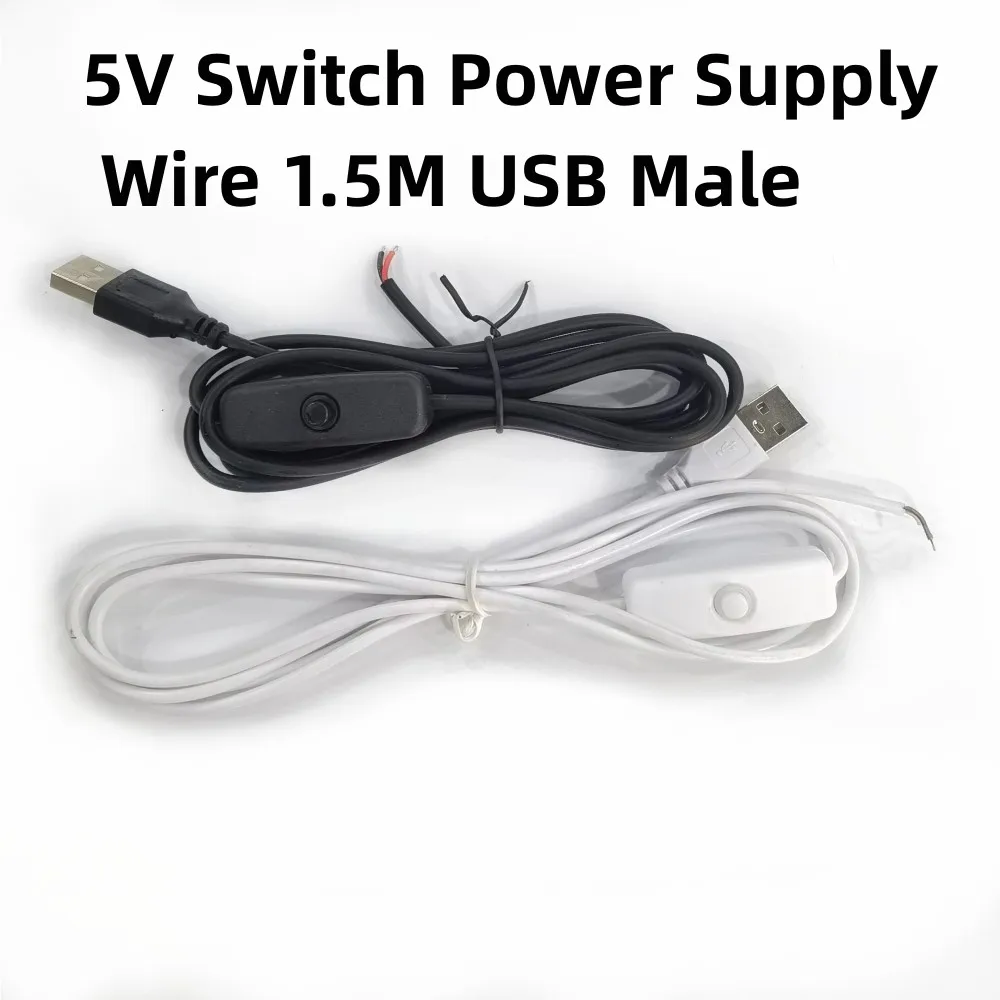 5V-Switch-Power-Supply-Wire-1-5M-USB-Male-to-2-Core-Connection-Cable ...
