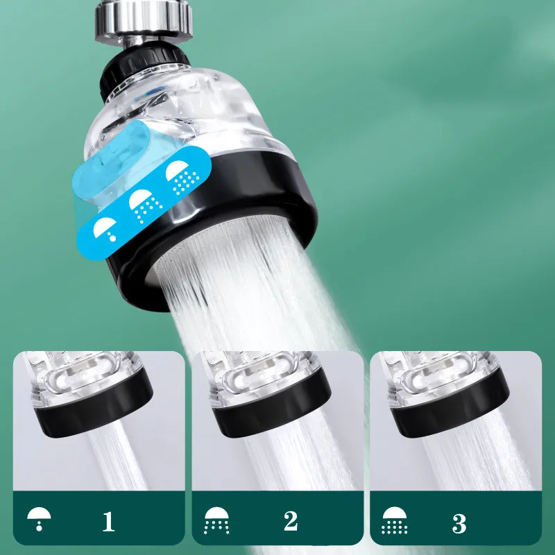 3-Mode-Upgrade-Kitchen-Faucet-Adapter-Aerator-Shower-Head-Pressure-Home ...